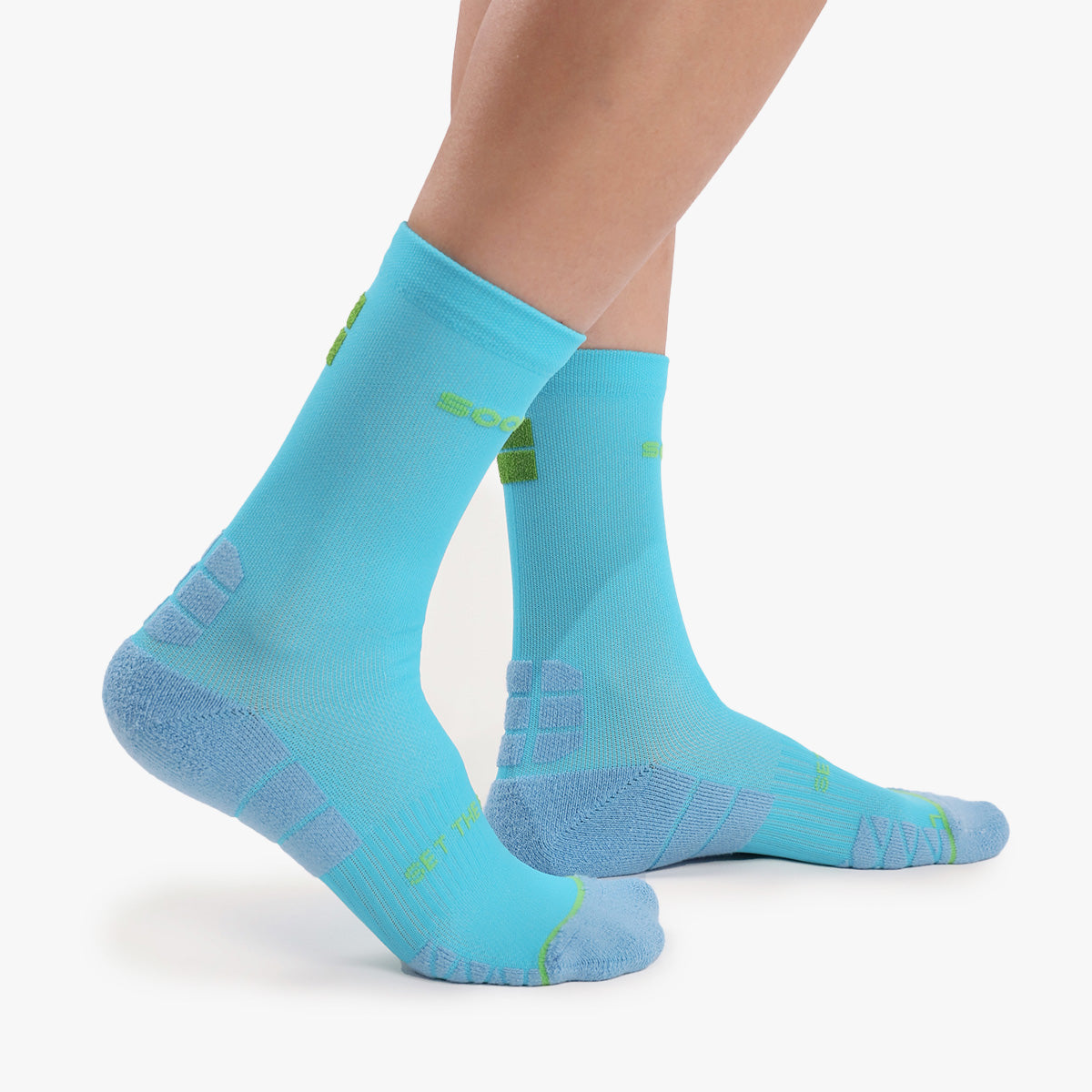 All-Round Reflective Socks - Sky Blue– SOOMOM | Cycling Apparel